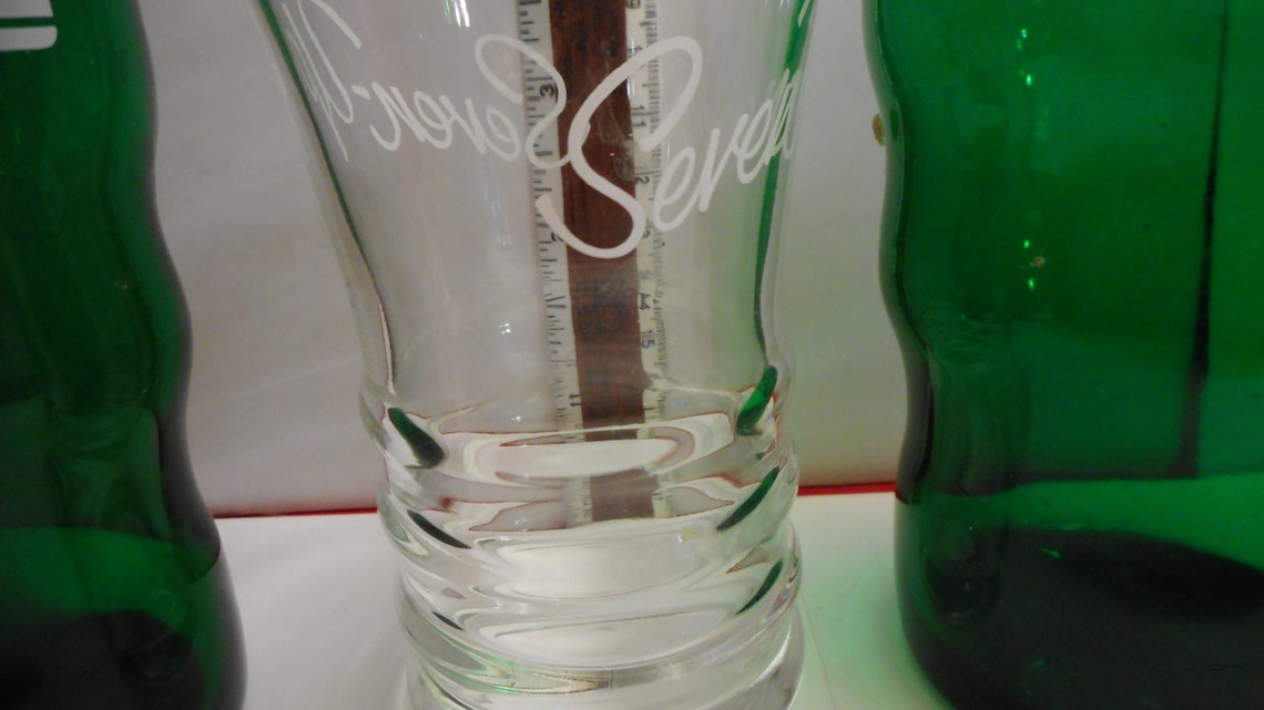 7up Glass Vintage 7up Glass 7up Fountain Glass Old 7up | Etsy