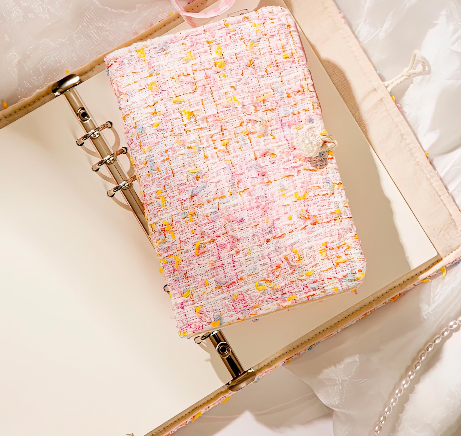Personalized A6 A5 Retro Handmade Portable Notepad,fabric Hard Cover ...