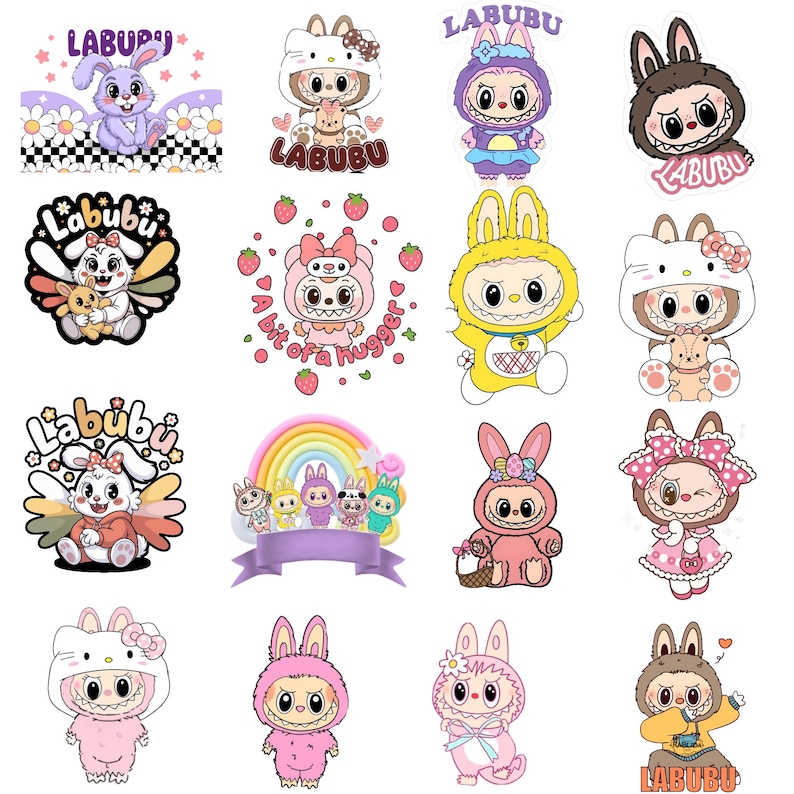 Labubu Designs Png Bundle, Svg, Labubu Png, Vector Digital File for ...