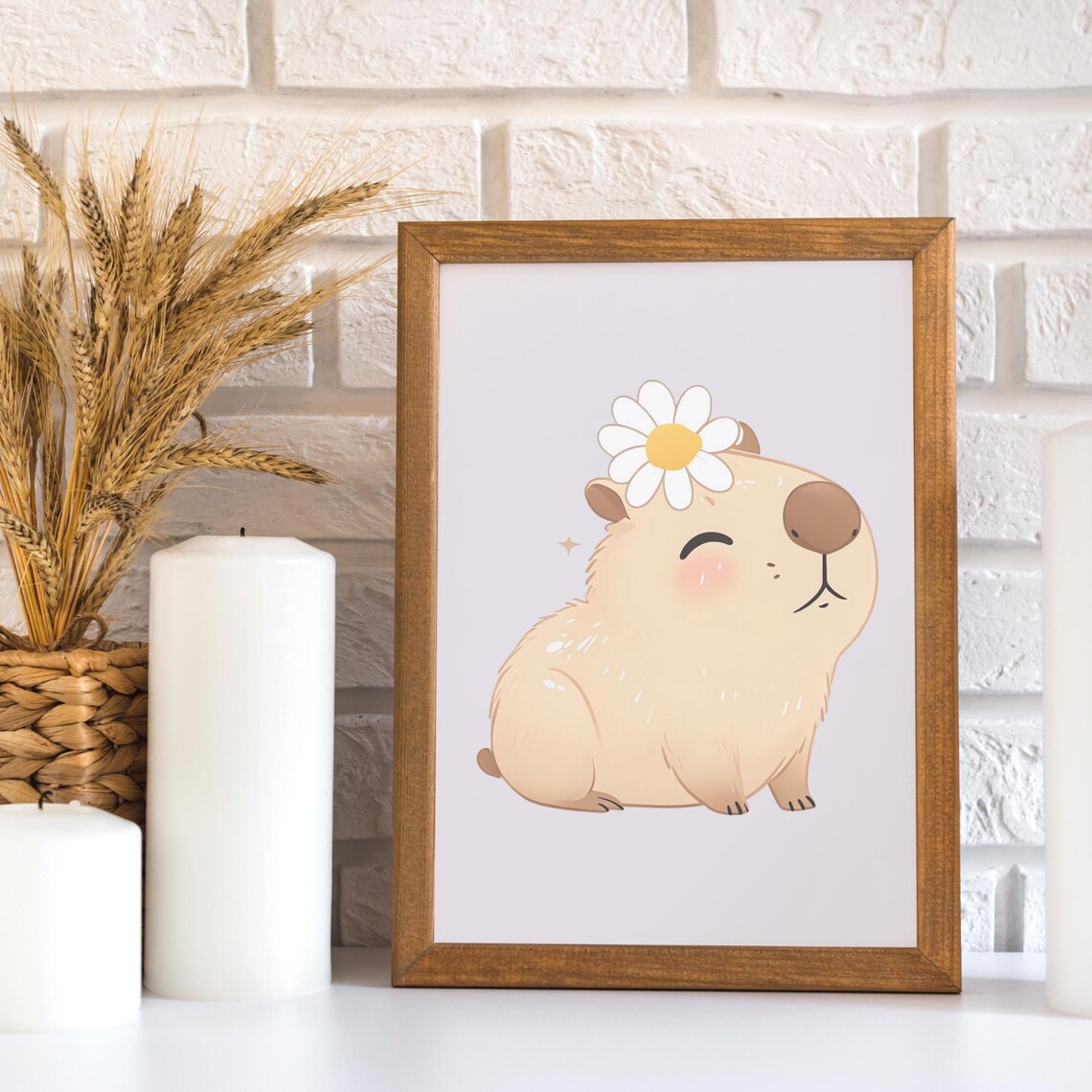 Cute Groovy Capybara Clipart Bundle | Retro Spring Garden Vibes ...
