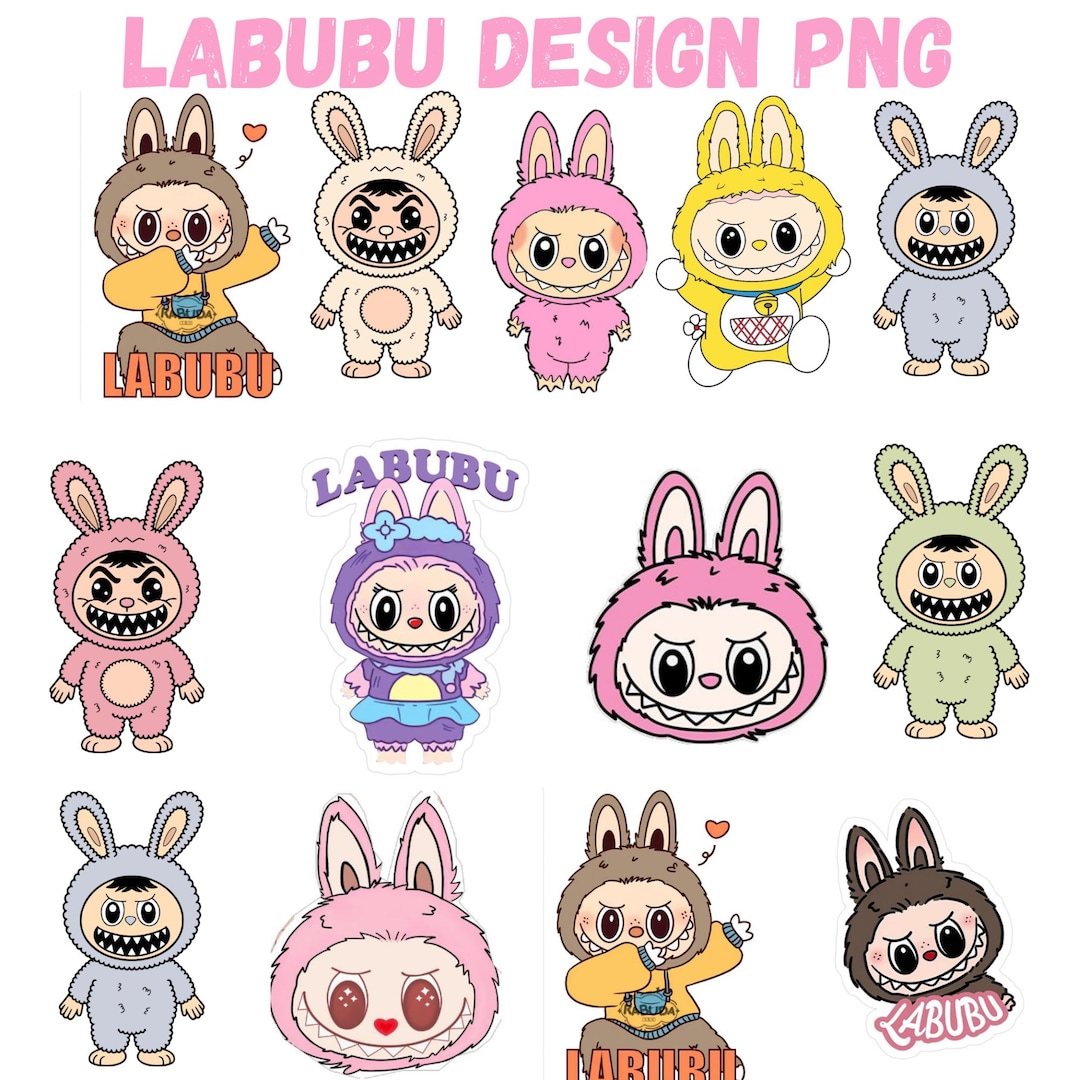 Labubu Designs Png Bundle, Labubu Png, Vector Digital File for Cricut ...