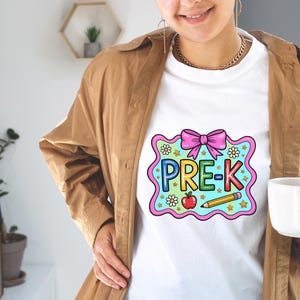 Preppy Back to School PNG Bundle, Teacher Coquette First Day of School ...