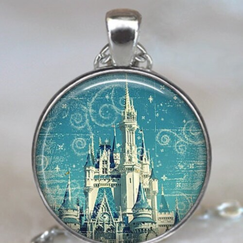 The Magic Kingdom Pendant Fairy Tale Castle Necklace Fairy - Etsy