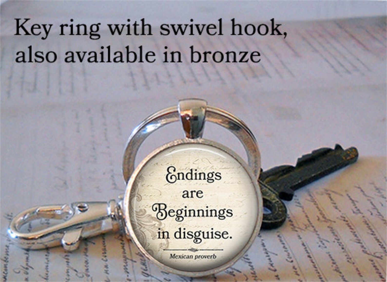 Endings Are Beginnings in Disguise Mexican Proverb Pendant - Etsy