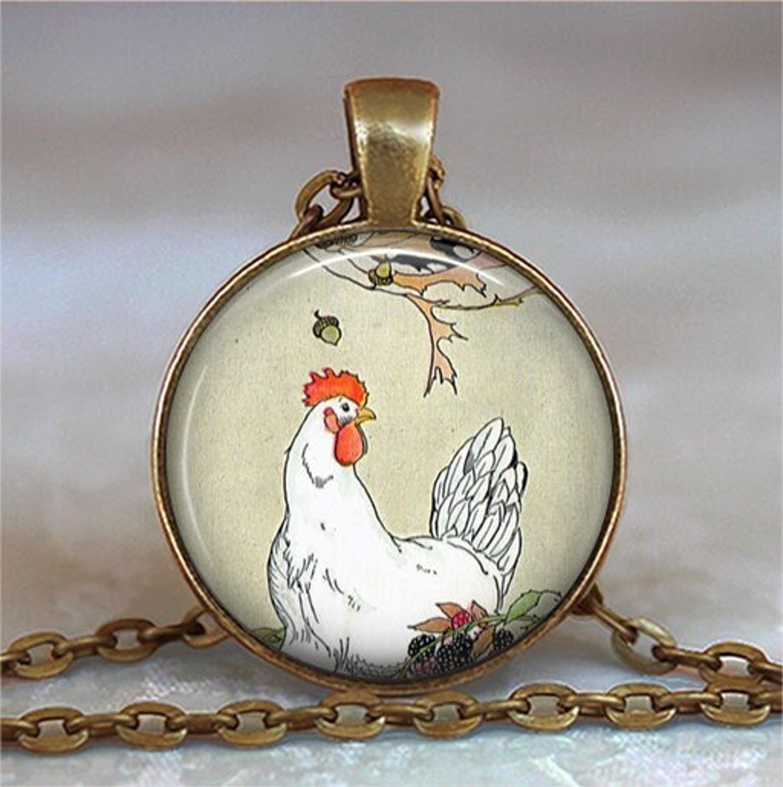 Henny Penny and Tale of Chicken Little Story Book Pendant - Etsy