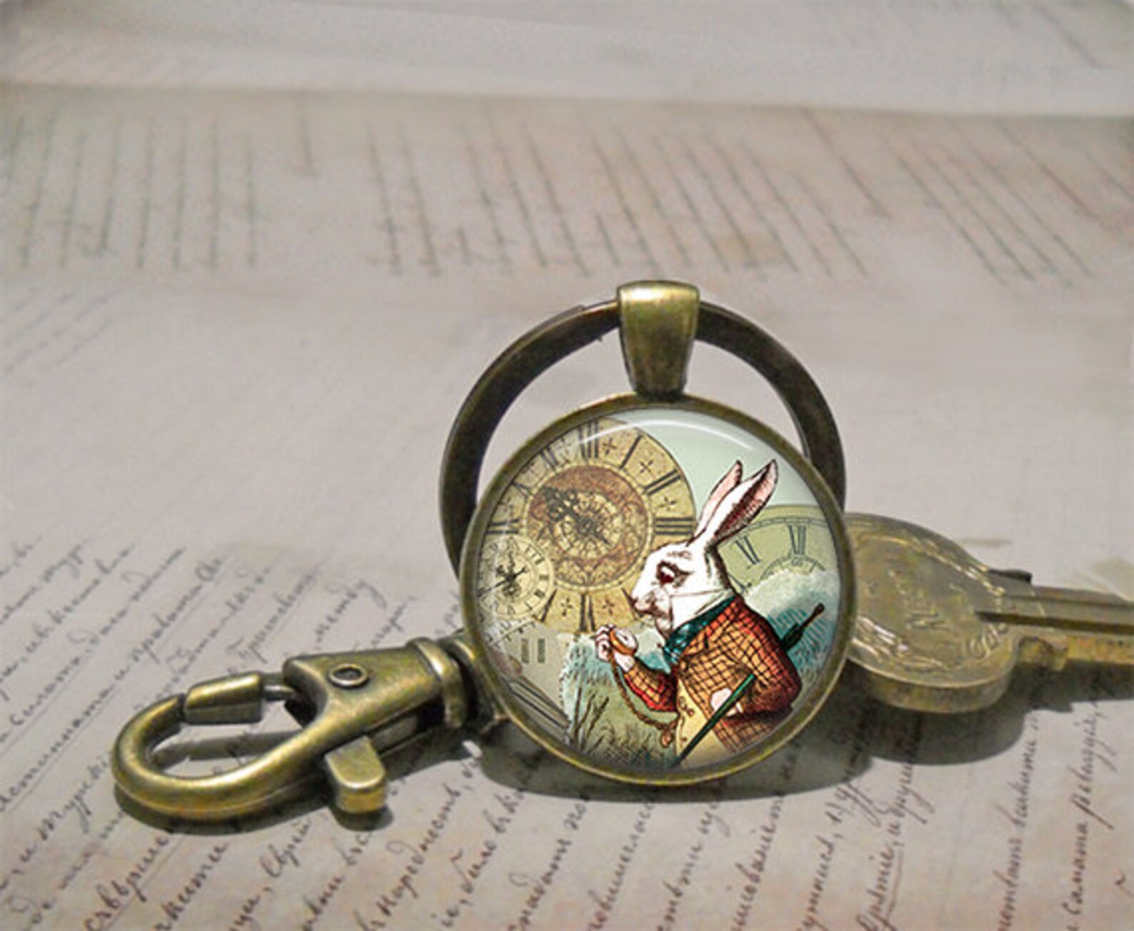 White Rabbit Pendant Alice Jewelry Alice in Wonderland | Etsy