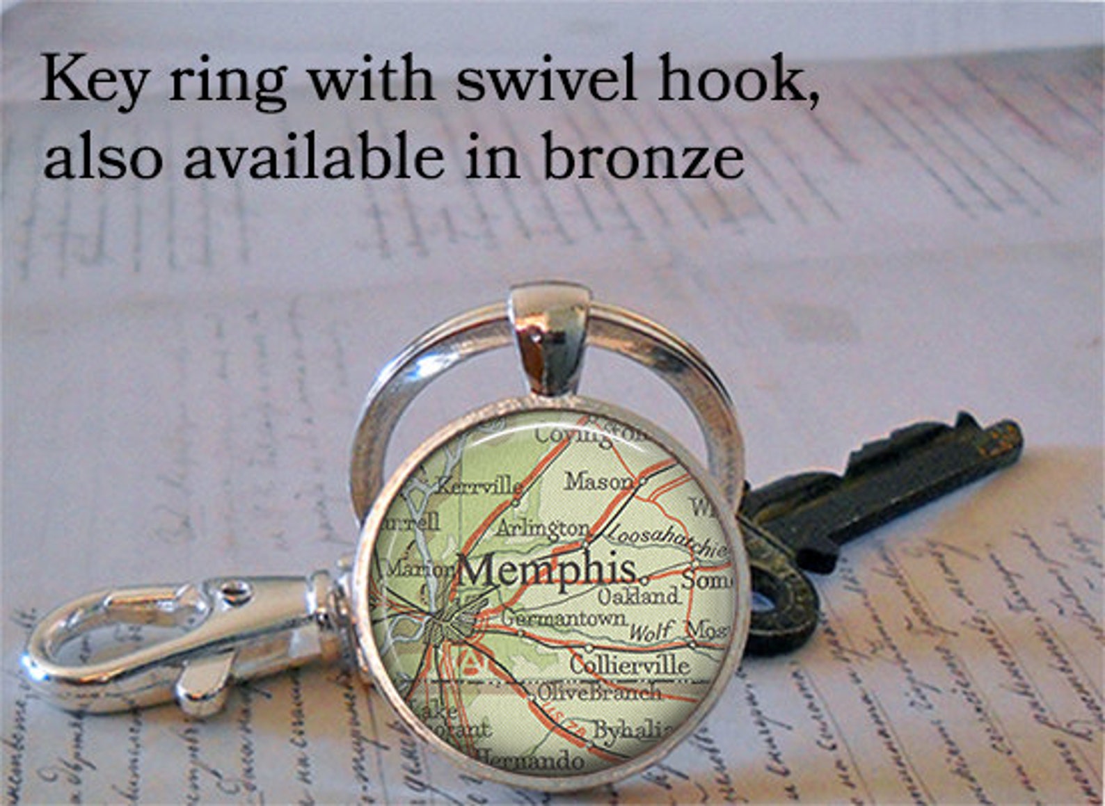 Memphis Tennessee Map Pendant Memphis Map Necklace Map - Etsy