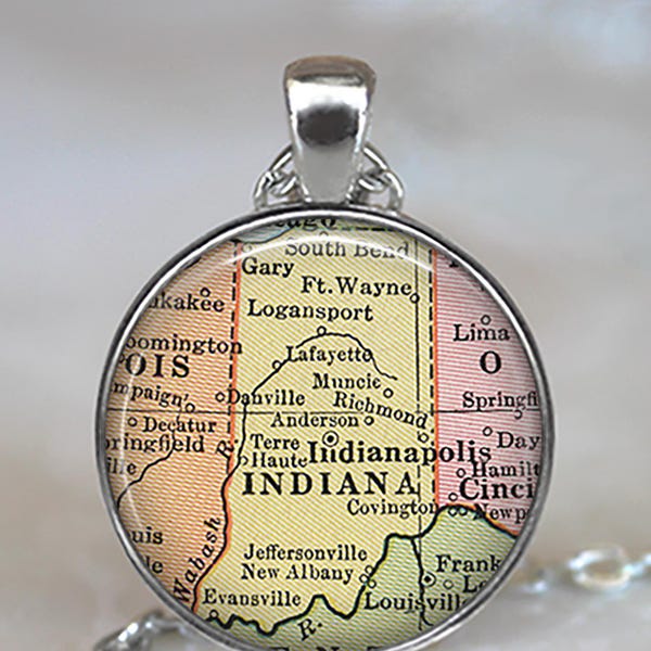 Map Necklace - Etsy