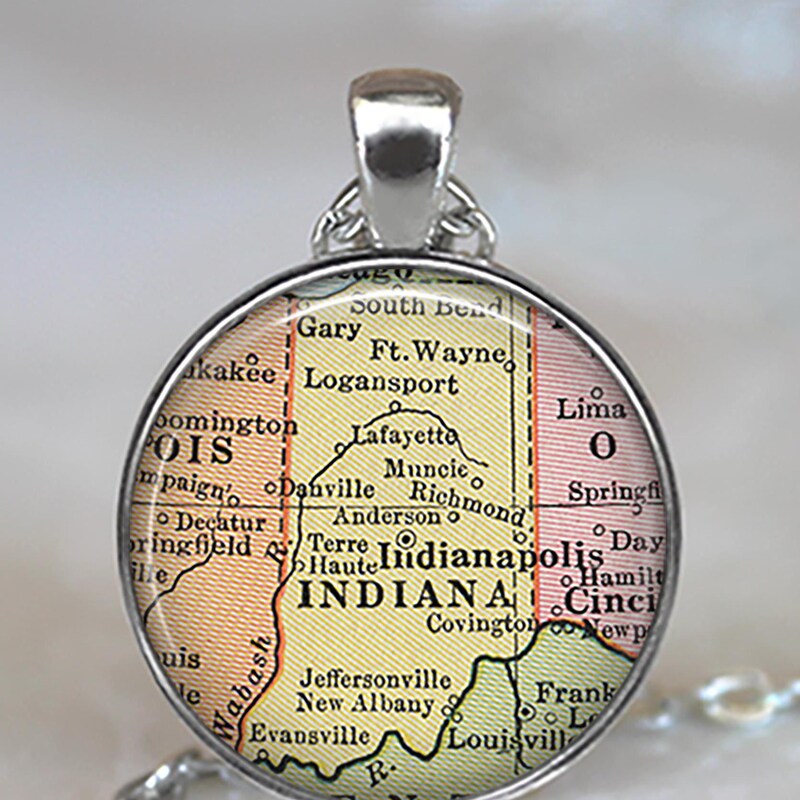 Map Necklace - Etsy