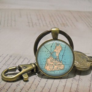 Block Island Map Necklace, Block Island Necklace, Block Island Map ...