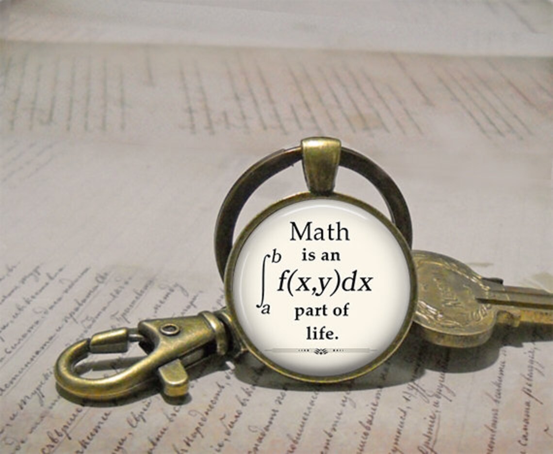Math is an Integral Part of Life Necklace Math Pendant Math - Etsy