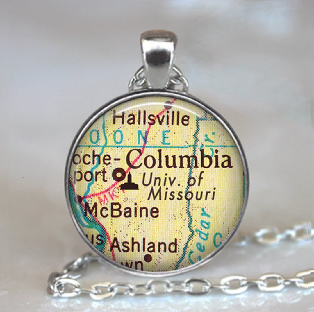University of Missouri Necklace or Keychain, Columbia Missouri Alumni ...