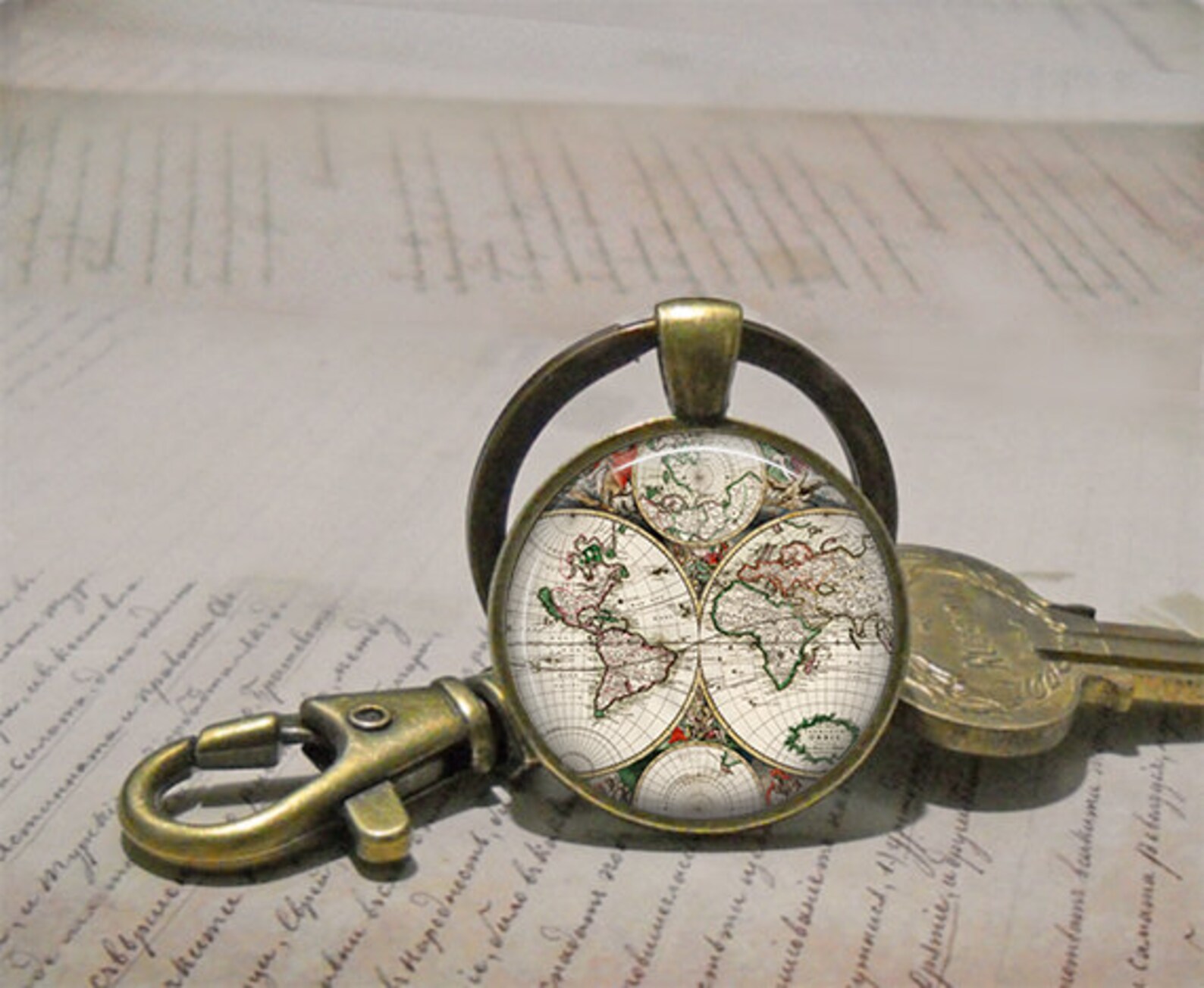 Antique World Map Pendant World Map Necklace Antique Map - Etsy