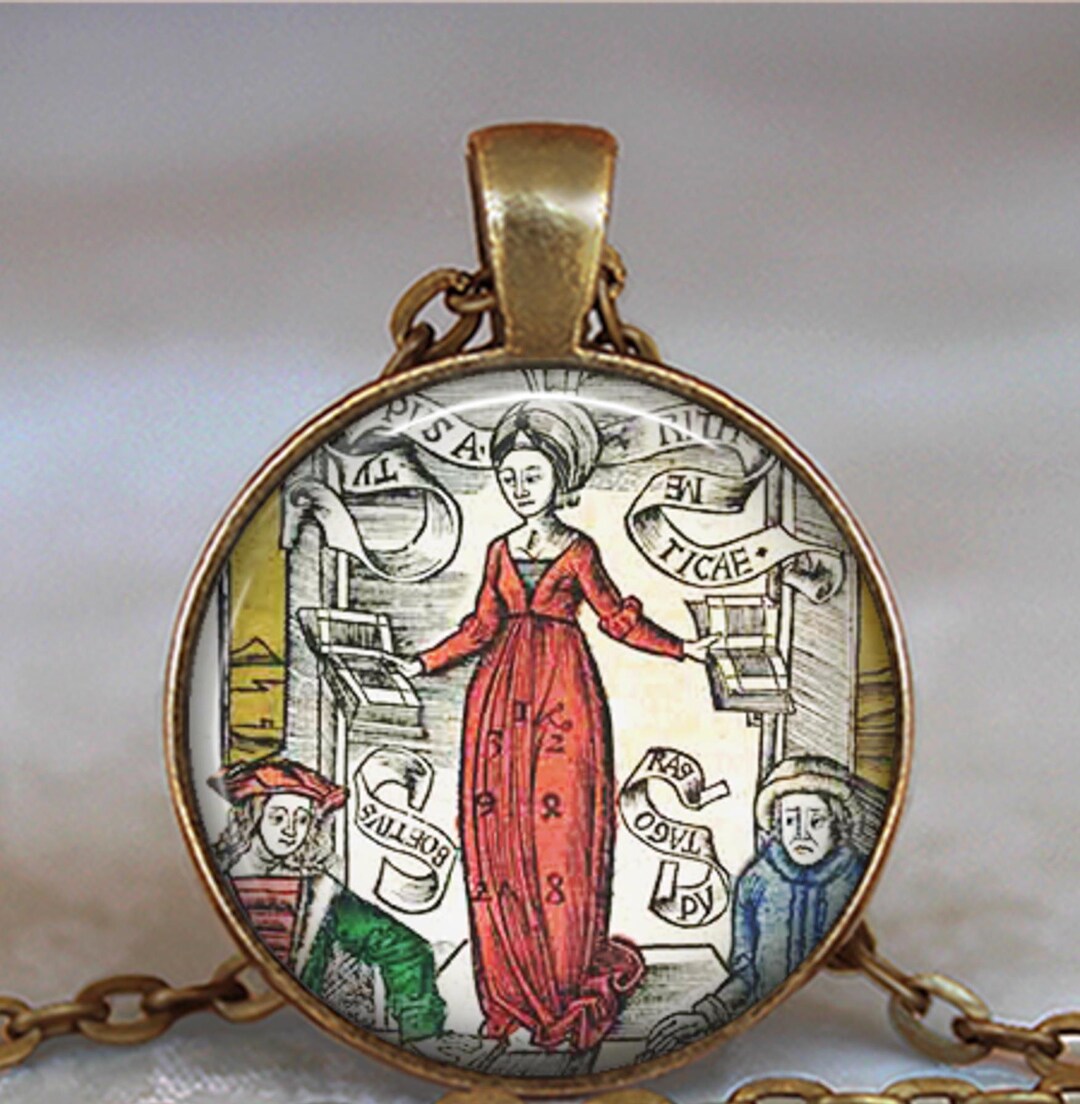 Arithmetica Brooch, Necklace or Key Chain, Graduation Gift Math Teacher ...