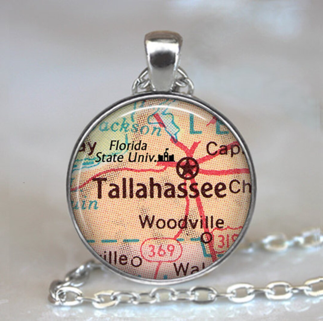 Florida State University Necklace Florida State Pendant FSU Necklace ...