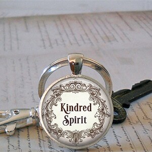Kindred Spirit, Anne of Green Gables Quote Necklace, Key Chain or ...