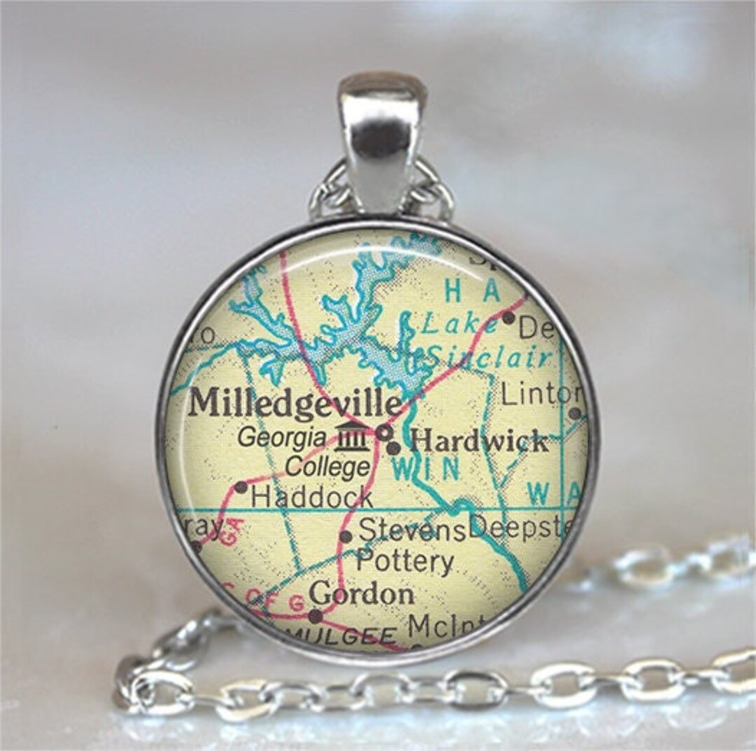 Georgia College State University Necklace, Key Chain or Brooch, GCSU ...