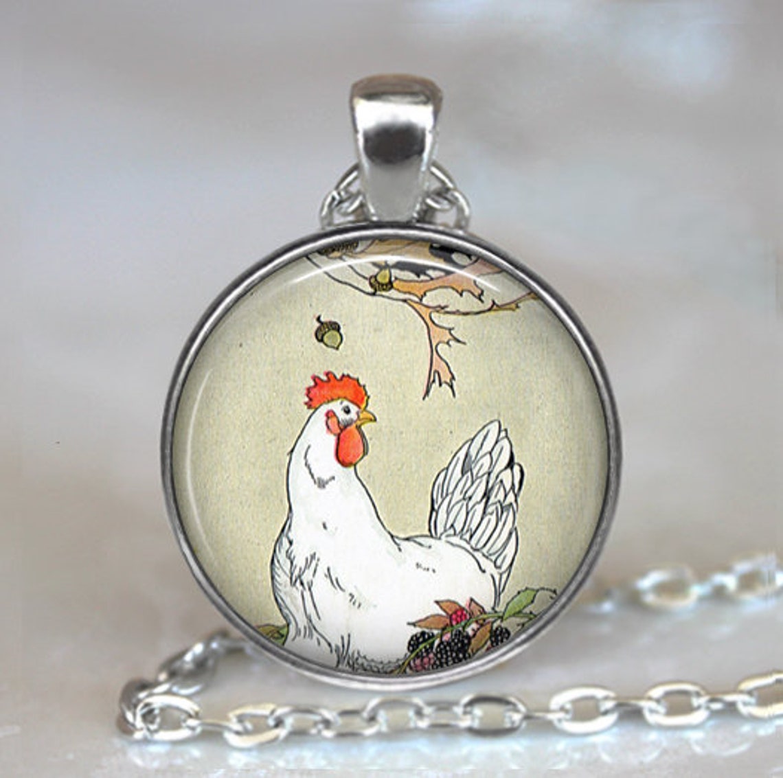 Henny Penny and Tale of Chicken Little Story Book Pendant - Etsy
