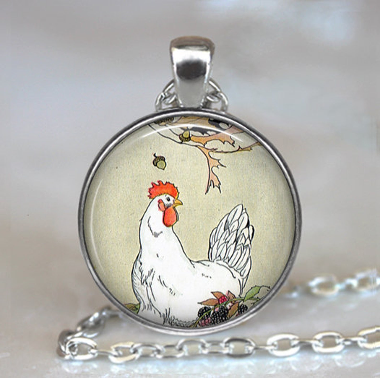 Henny Penny and Tale of Chicken Little Story Book Pendant, Chicken ...