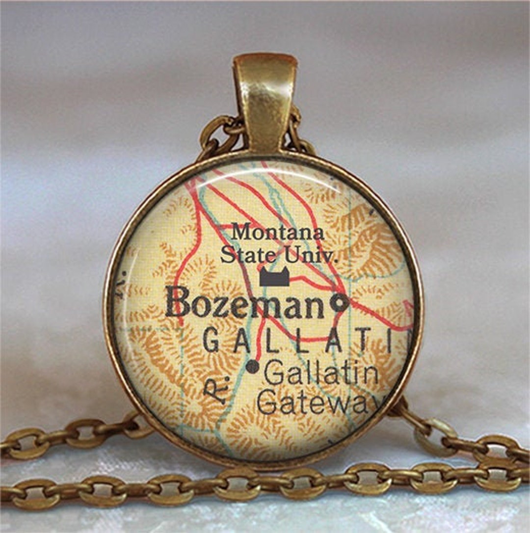 Montana State University Pendant, MSU Pendant MSU Necklace Montana MT ...