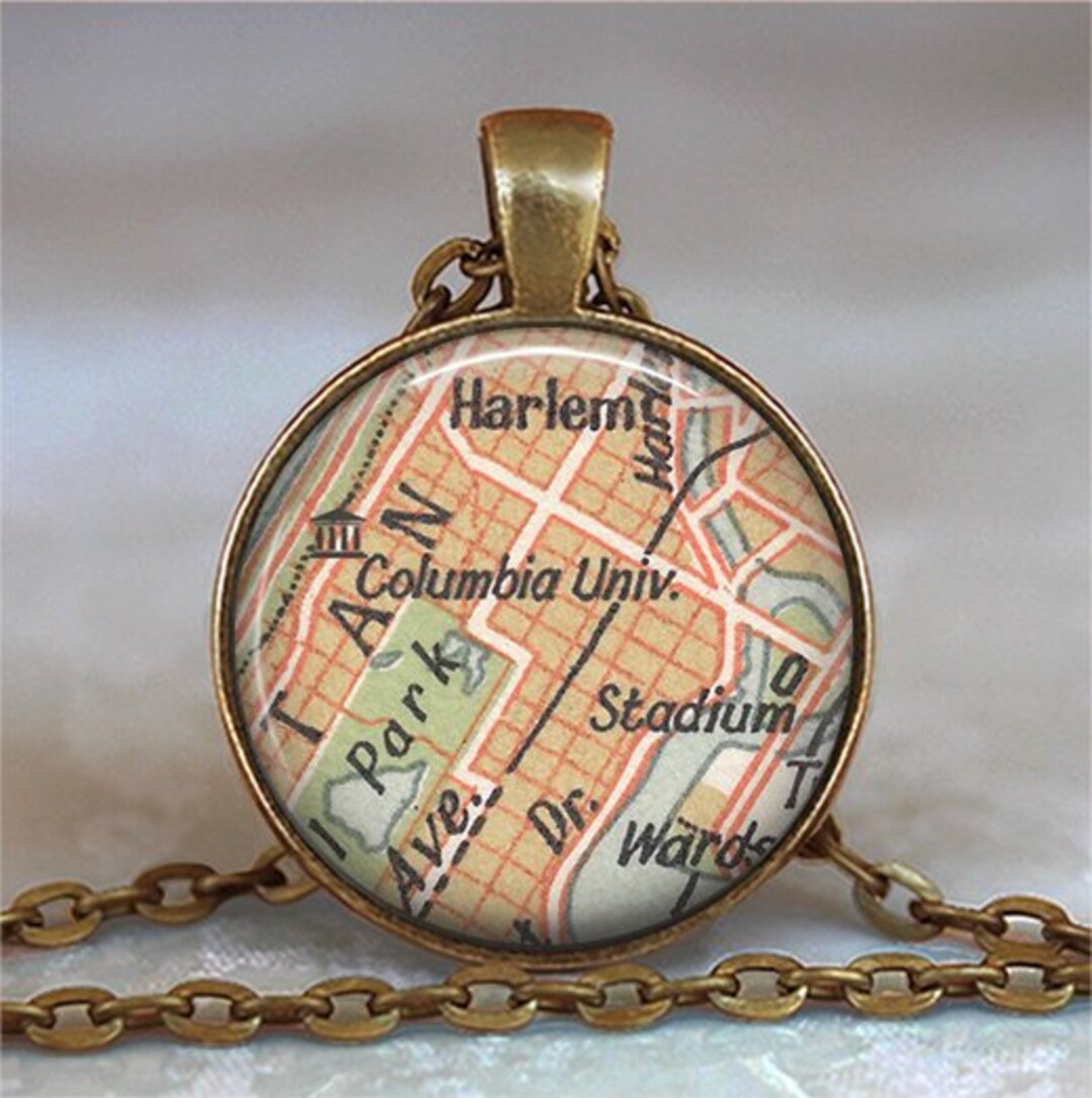 Columbia University Map Necklace, Columbia University Necklace Wiens ...