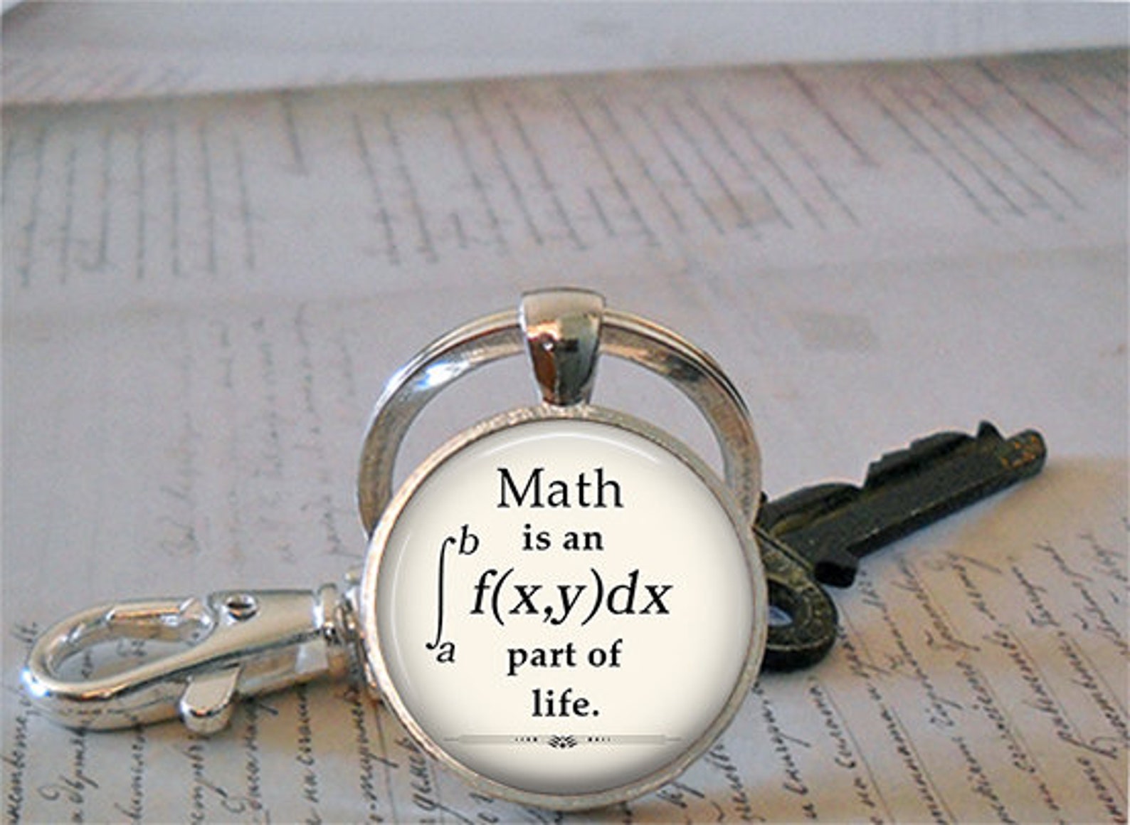 Math is an Integral Part of Life Necklace Math Pendant Math - Etsy