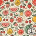 Summer Fruits Seamless Pattern | 12x12” 4000x4000px | Watermelon ...
