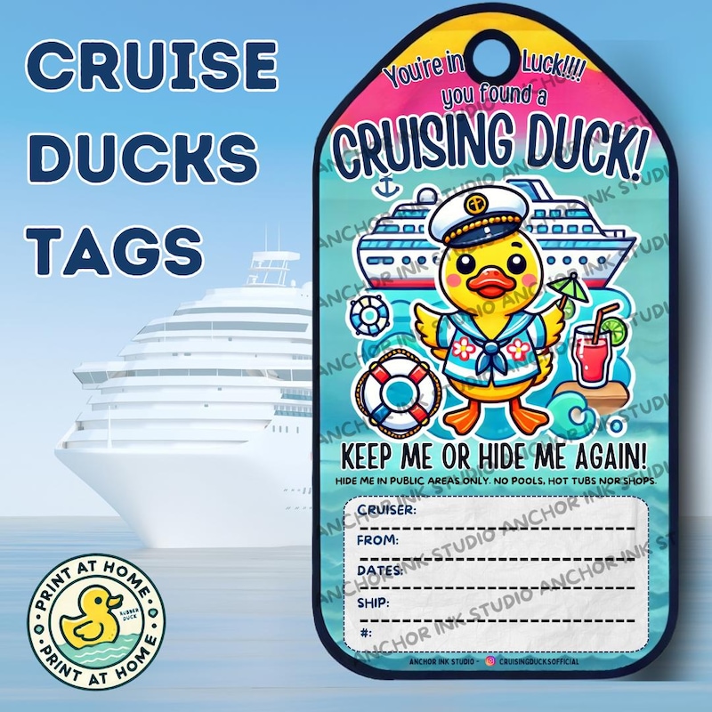 Cruise Duck Labels Small - Etsy UK