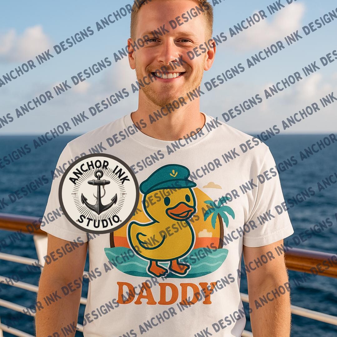 Daddy Duck Cruise PNG: Men's Design for Cruisers, Families and Groups ...