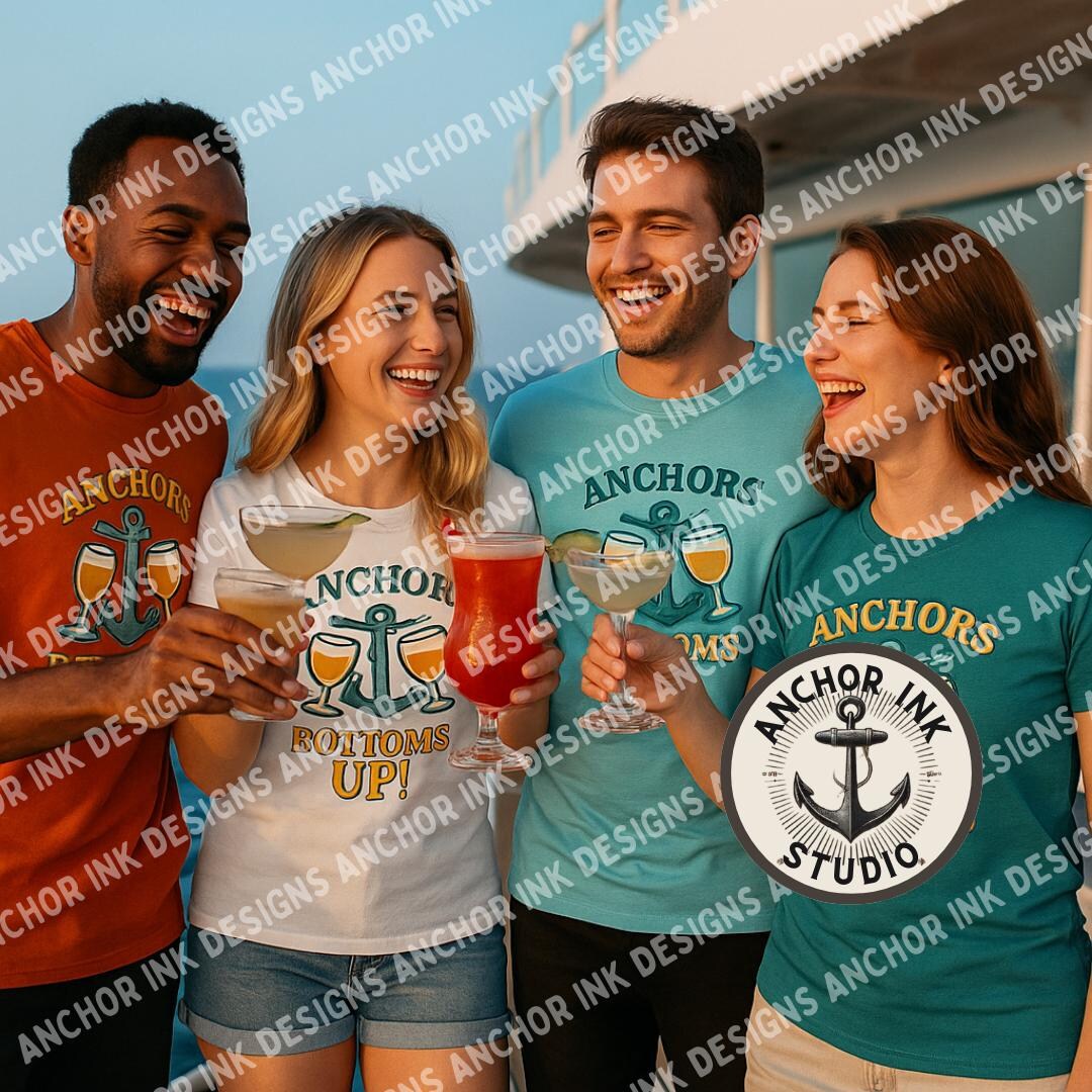 Anchors Down PNG | Cruise Vacation Design | Retro Cruise File for ...