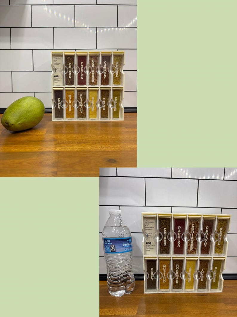 Designers Guild Spice Jar Set: 1970s Retro Kitchen Decor - New Old ...