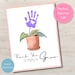 Teacher Appreciation Handprint Art, Thank You for Helping Me Grow ...