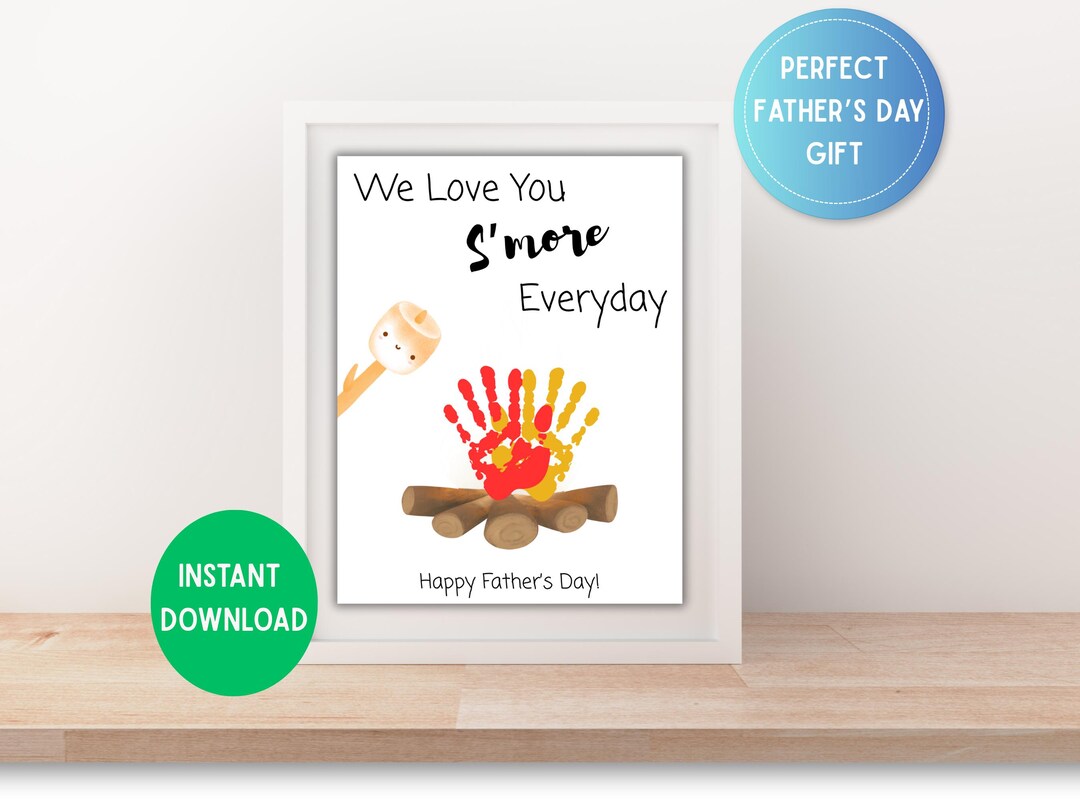 Fathers Day Handprint Craft Multiple Kids | Keepsake Art | Campfire ...