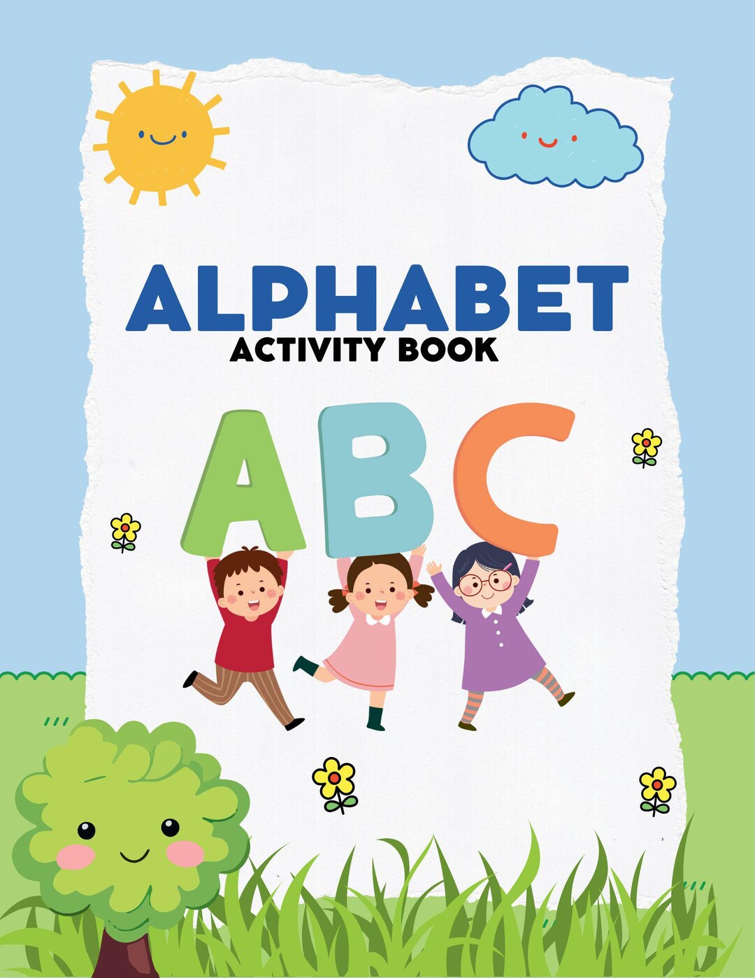 Printable Alphabet Activity Book for Children, Digital Download ...