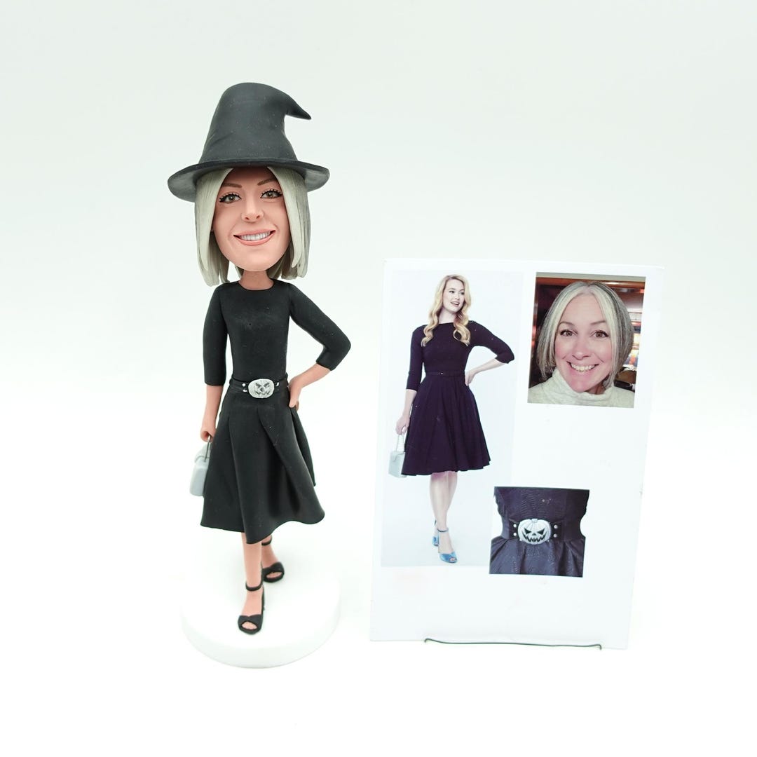 Personalized Bobblehead With Hat: Custom Clay Figurine Gift - Etsy