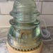 Vintage Glass Hemingray Insulator Tabletop Light - Etsy