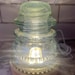 Vintage Glass Hemingray Insulator Tabletop Light - Etsy