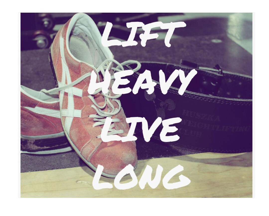 Lift Heavy Live Long Satin Poster - Etsy