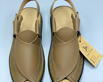 100% Genuine Leather,handmade Peshawari Chappal,kaptan Style Sandals ...