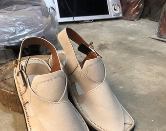 100% Genuine Leather,handmade Peshawari Chappal,kaptan Style Sandals ...