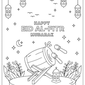 40 Eid Coloring Pages for Kids – Printable Ramadan & Eid Activity Pack ...