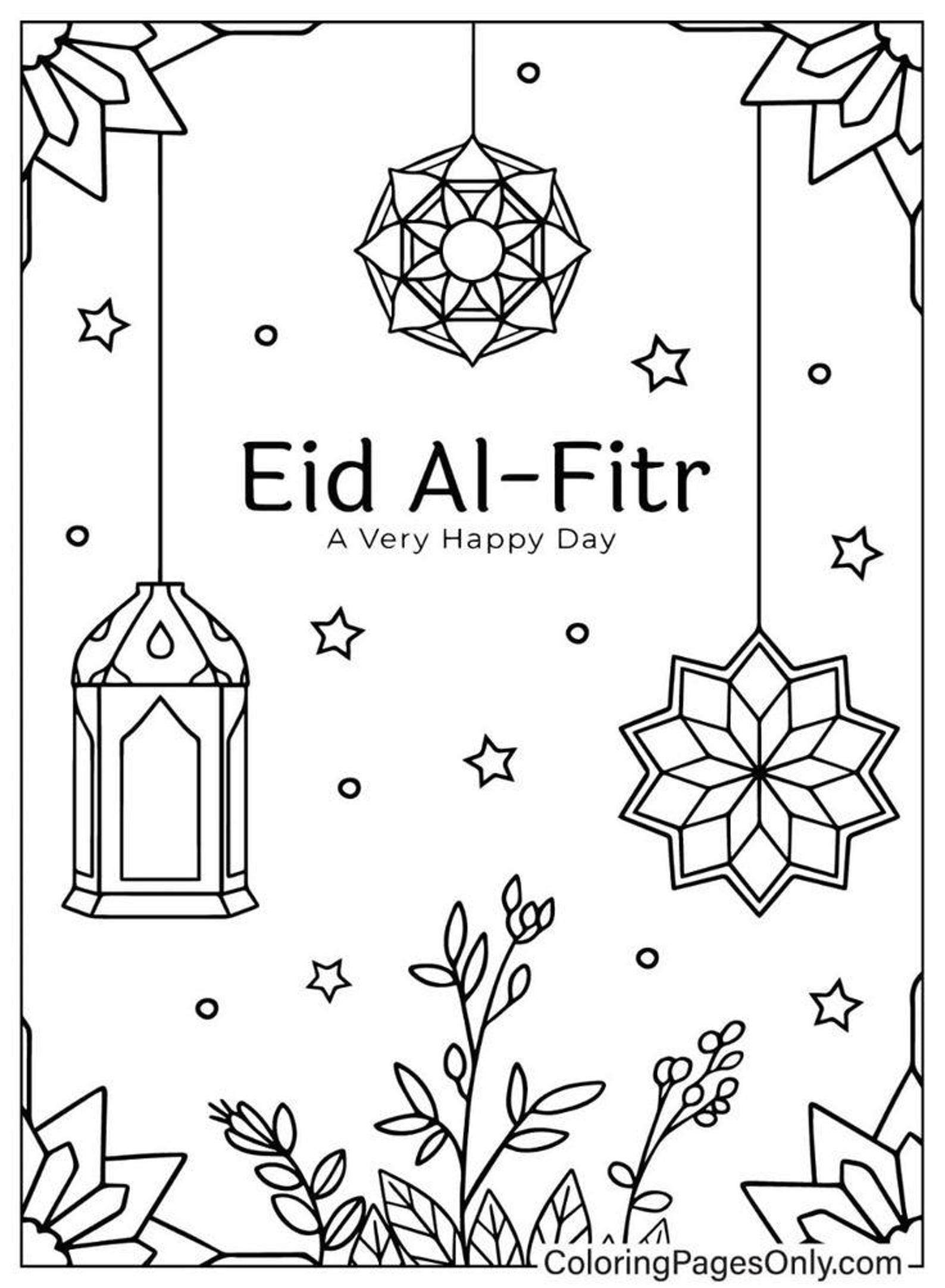 40 Eid Coloring Pages for Kids – Printable Ramadan & Eid Activity Pack ...