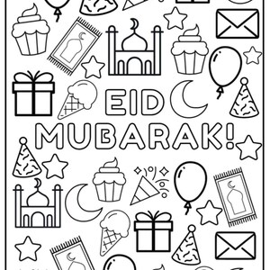 40 Eid Coloring Pages for Kids – Printable Ramadan & Eid Activity Pack ...