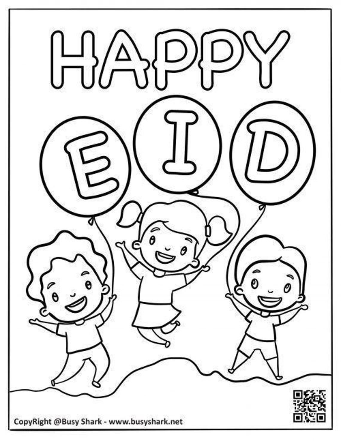 40 Eid Coloring Pages for Kids – Printable Ramadan & Eid Activity Pack ...