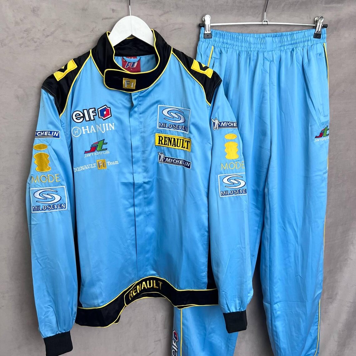Renault F1 Team Racing Track Suit Vintage Jacket + Pants Set Size L - Etsy