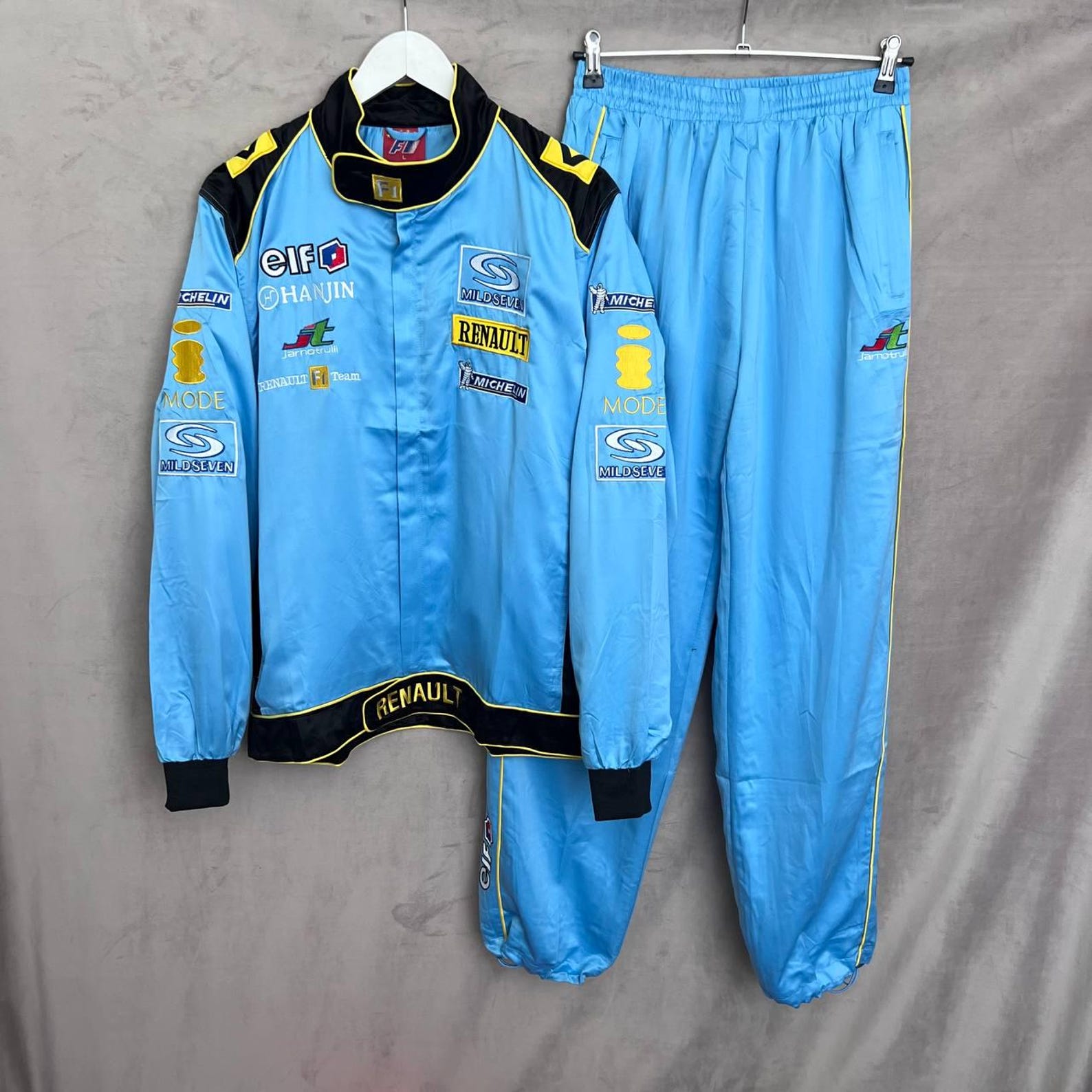 Renault F1 Team Racing Track Suit Vintage Jacket + Pants Set Size L - Etsy