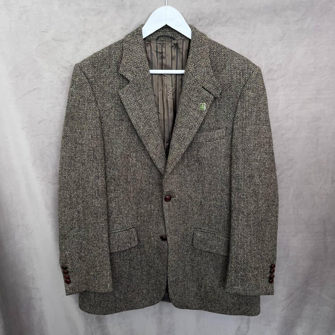 Harris Tweed Men's Country Blazer Pure Virgin Wool Size 38R - Etsy