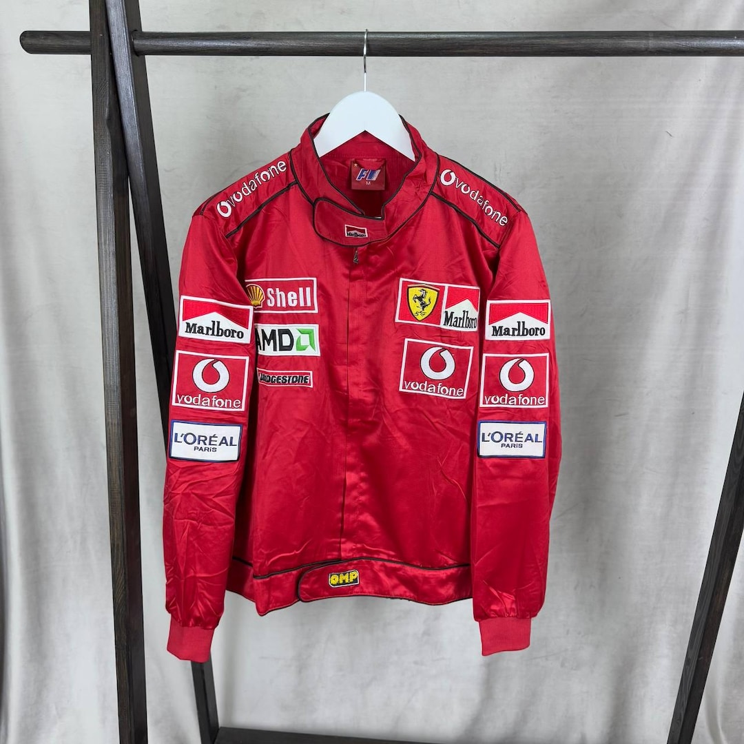 Vintage Ferrari F1 Marlboro Vodafone Racing Jacket Red Size M - Etsy