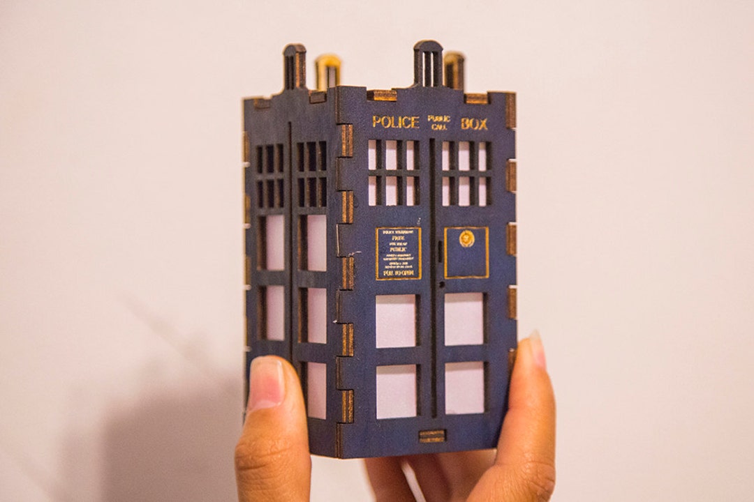 Super Small Wood Police Box Handmade Lantern - Etsy