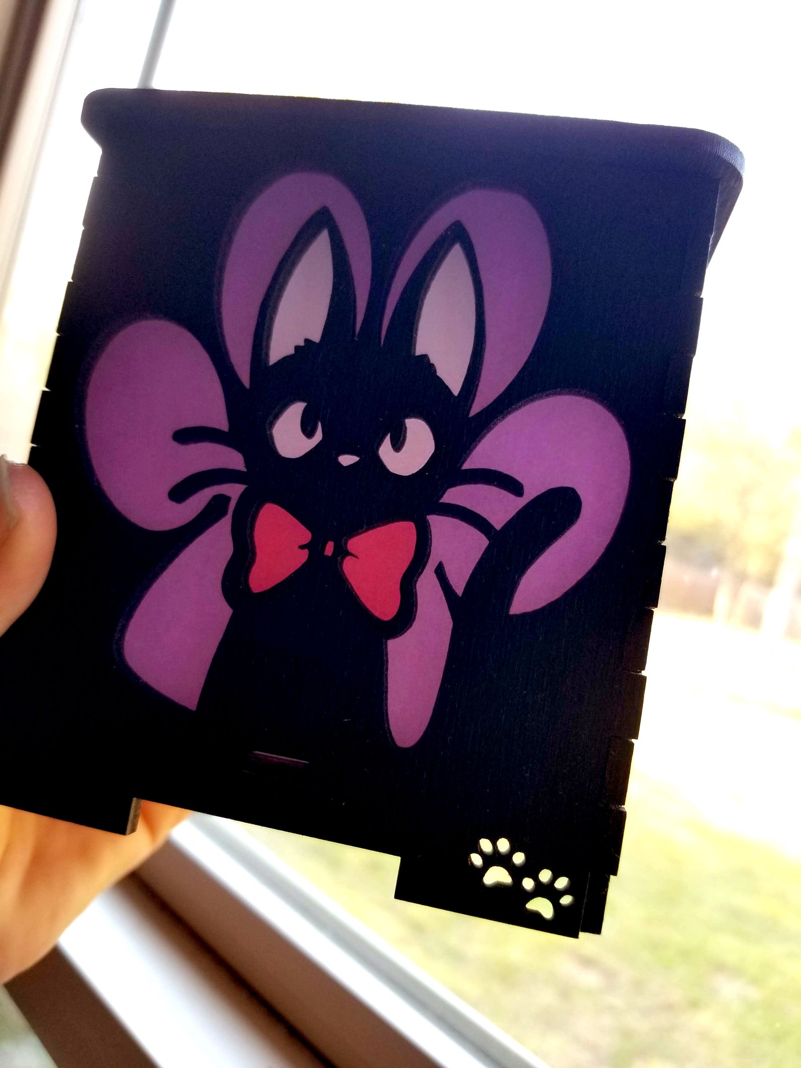 Black Cat With Bow Handmade Lantern With Tealight | Etsy